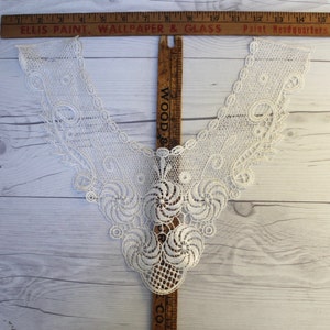 Vintage Neck Collar White Netted Fabric Lace Vintage White - Etsy