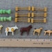Vintage 5 Wooden German Erzgebirge Animals - RARE Larger Scale Size ...