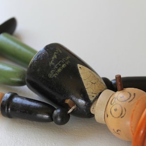 Vintage Wood Jointed Moon Mullins String Doll, Vintage Wooden String ...