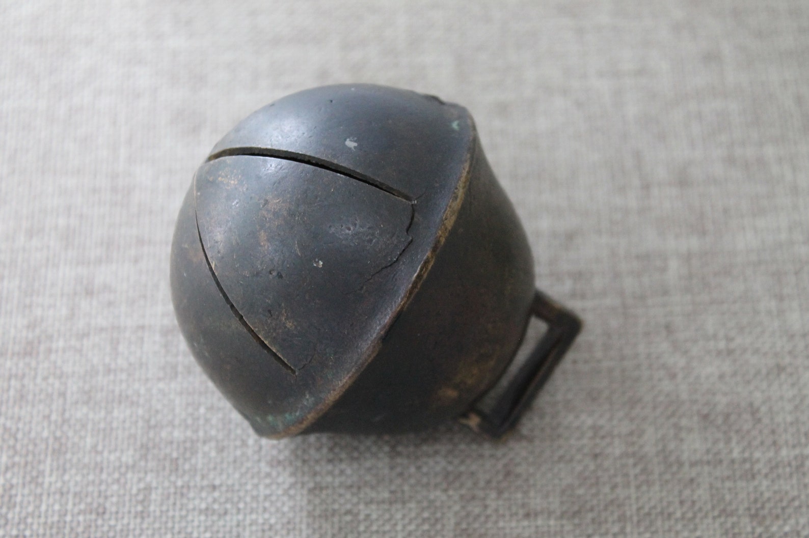 Vintage Extra Large Bronze Sleigh Bell Antique Sleigh Bell - Etsy