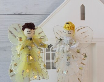 Pipe cleaner angel | Etsy