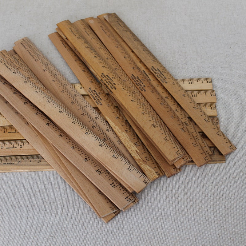 Vintage Wooden Ruler - Etsy