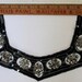 Vintage Neck Collar 1980s Stock Sample, Metallic Beads and Black Sequin ...