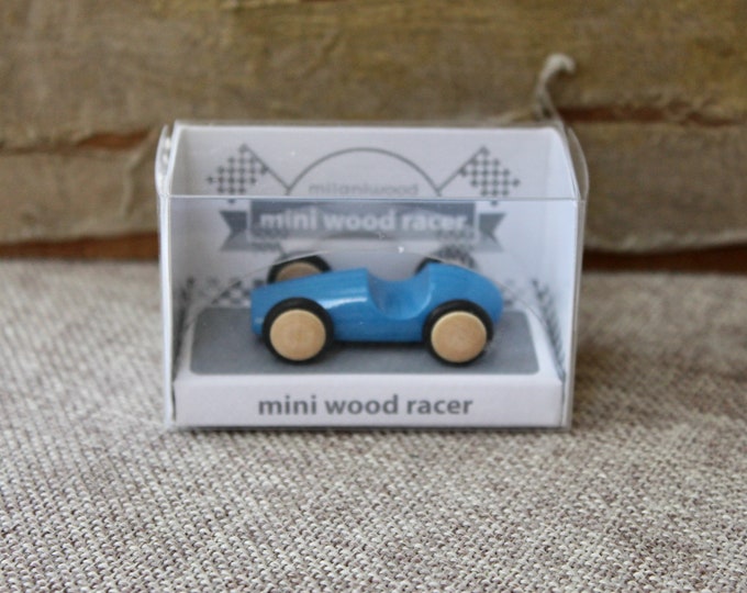Milaniwood Mini Wood Racer - Made in Italy, Miniature All Wood Car ...