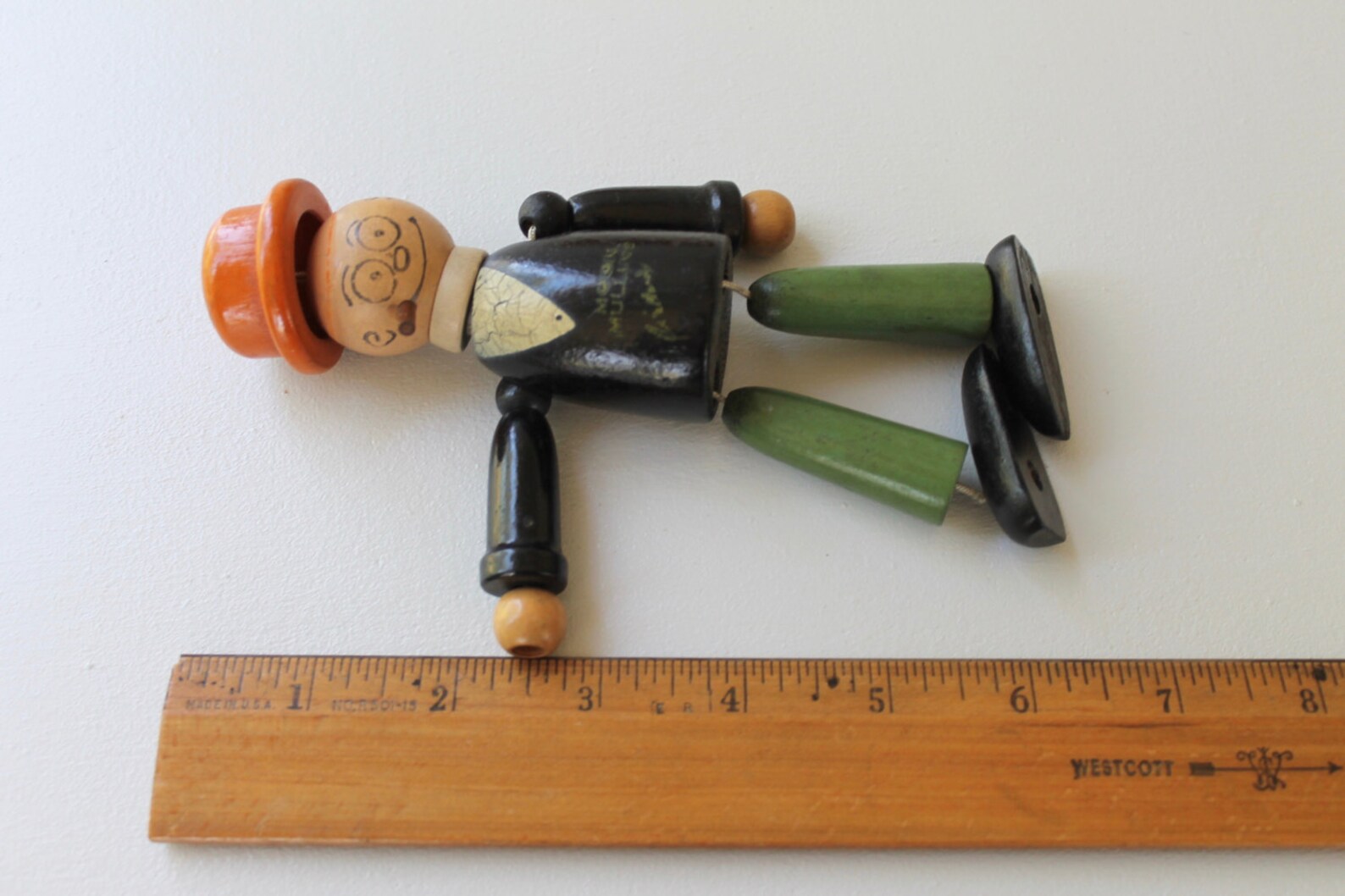 Vintage Wood Jointed Moon Mullins String Doll Vintage Wooden - Etsy