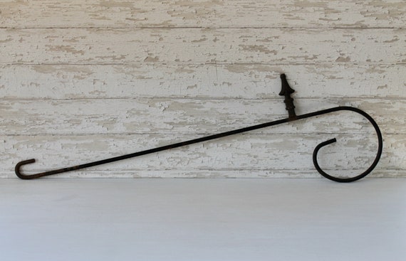 Vintage Large Cast Iron Sign Holder Rod Vintage Banner Holder | Etsy