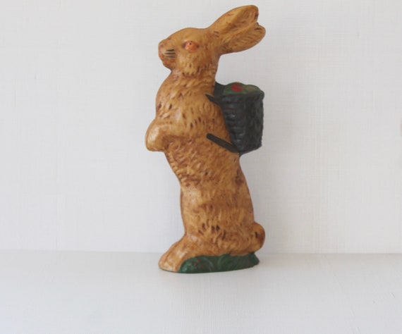 Vintage Large Solid Composite Rabbit Figure Germany Vintage - Etsy