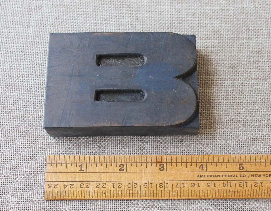 Vintage Large Letterpress Wood Block Letters SOLD - Etsy
