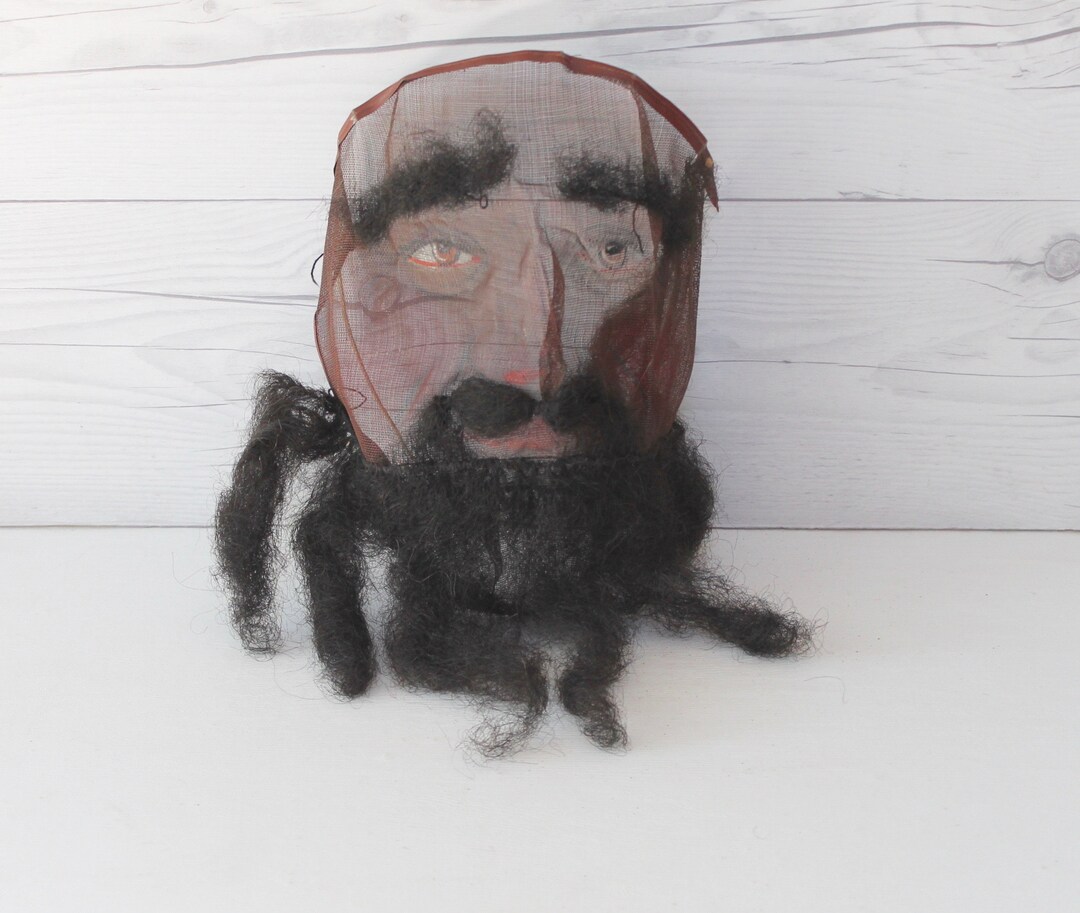 Antique Wire Mesh Mask, Hand Made Mesh Mask With Hand Painted Details ...
