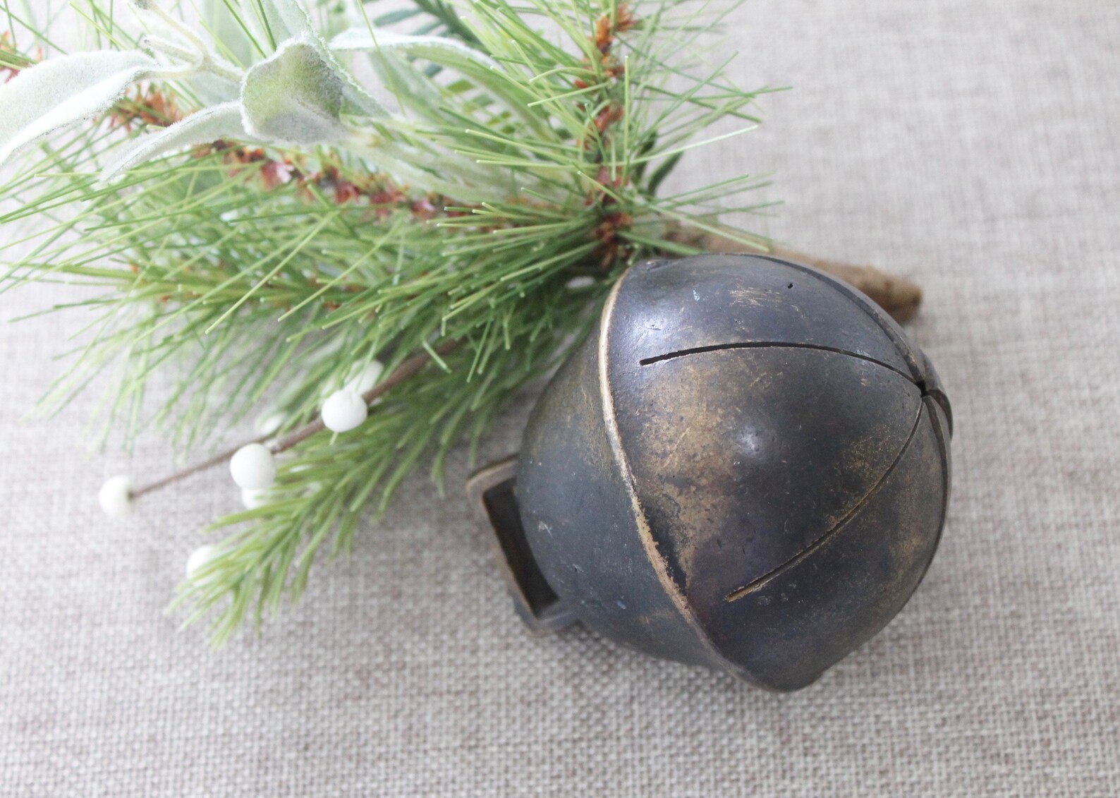 Vintage Extra Large Bronze Sleigh Bell Antique Sleigh Bell - Etsy