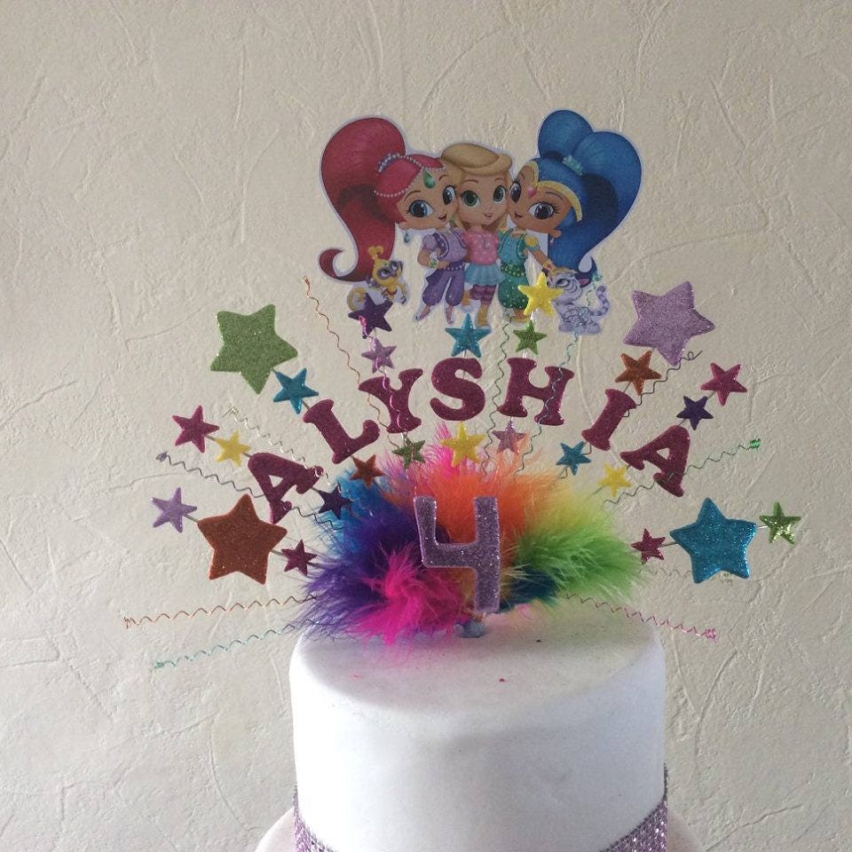 Shimmer and Shine Cake Topper - Etsy