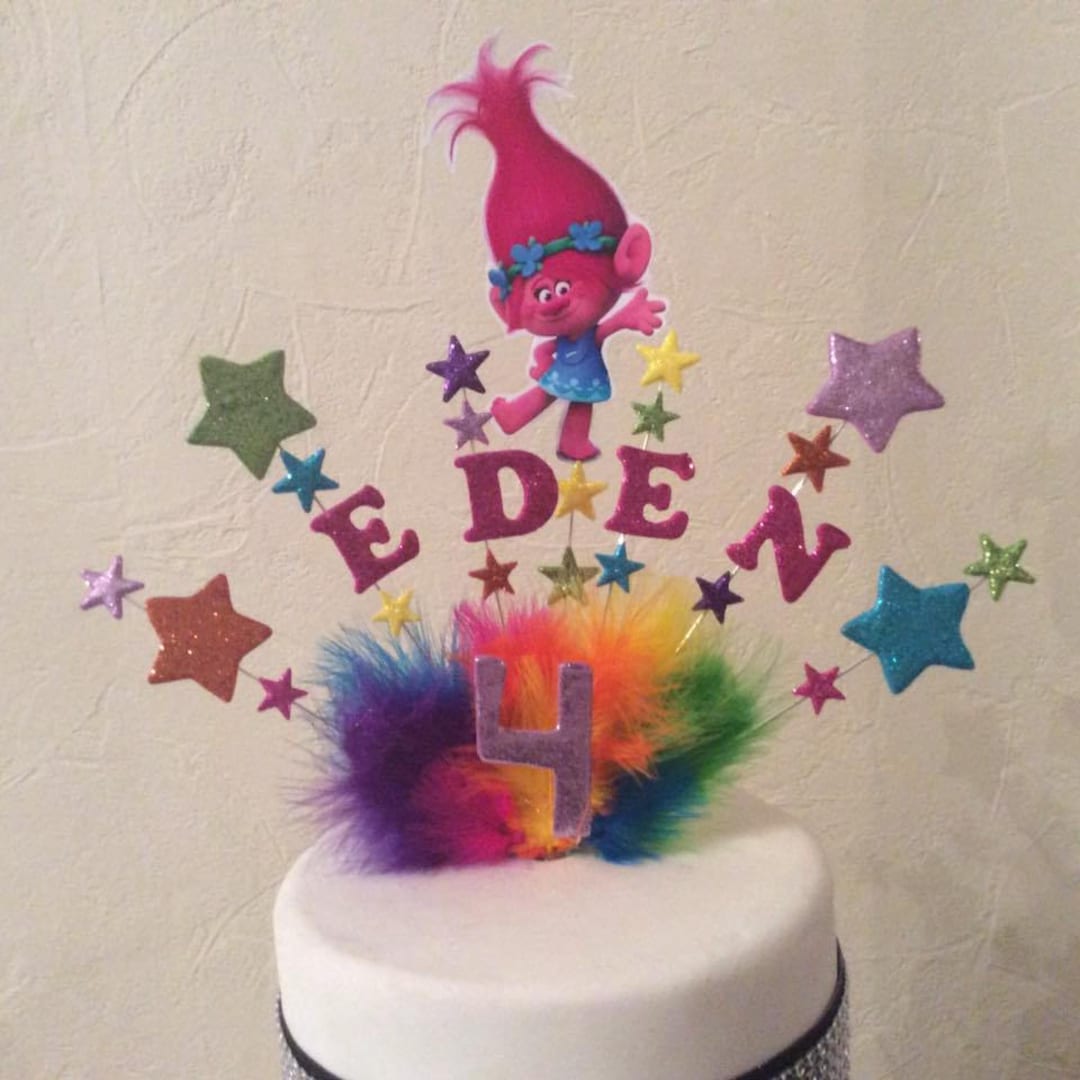 Princess Poppy Troll Cake Topper / Centre Piece - Etsy