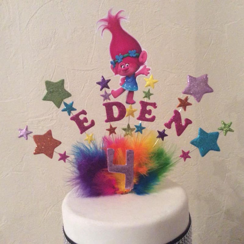Trolls Cake Toppers - Etsy