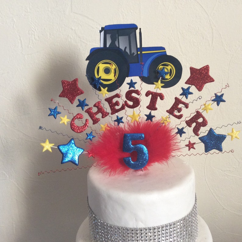 Tractor Cake Topper /centre Piece . Made With Your Choice of - Etsy