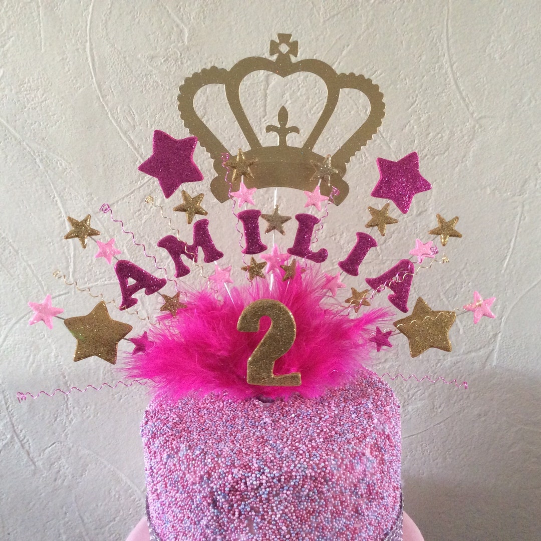 Princess Queen Crown Cake Topper / Centre Peice Made in Any Colours You ...