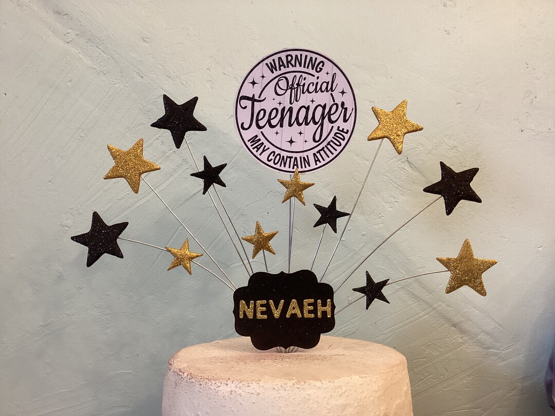 Teenage Personalised Cake Topper/ Centre Piece. Can Be Made in Any ...