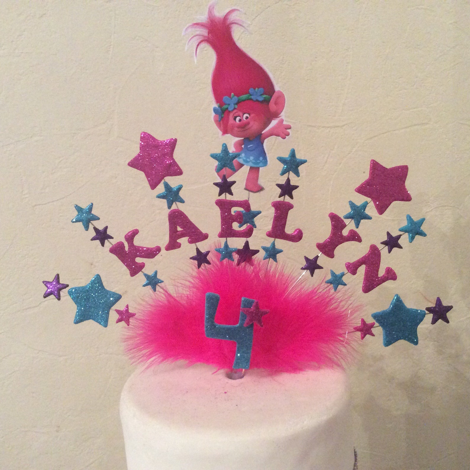Princess Poppy Troll Cake Topper / Centre Piece - Etsy