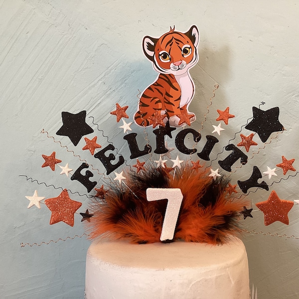 Tiger Cake Topper - Etsy UK