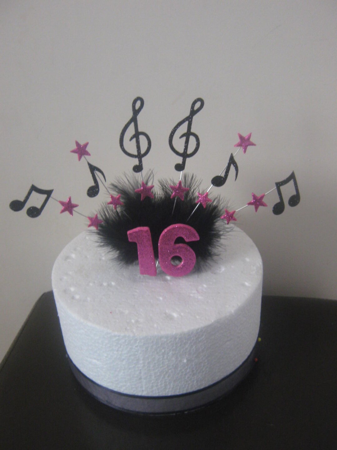 Music Note Cake Topper With Your Choice of Colour and Age - Etsy