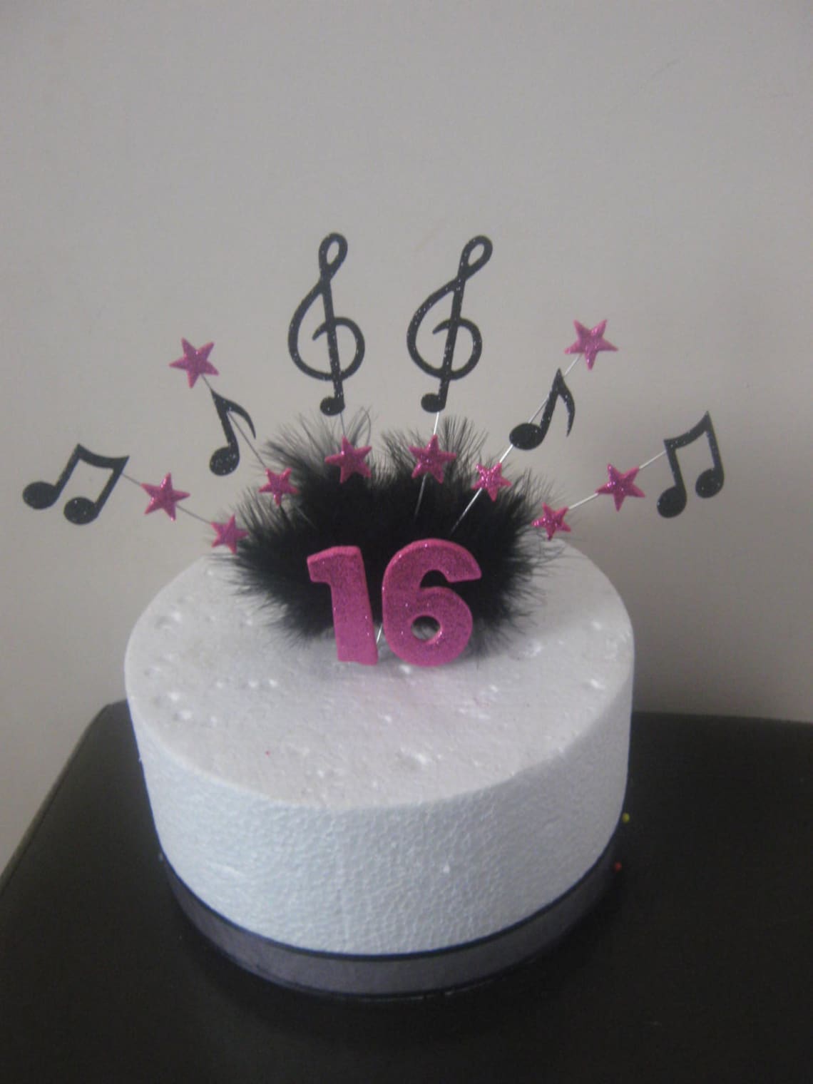 Music Note Cake Topper With Your Choice of Colour and Age | Etsy