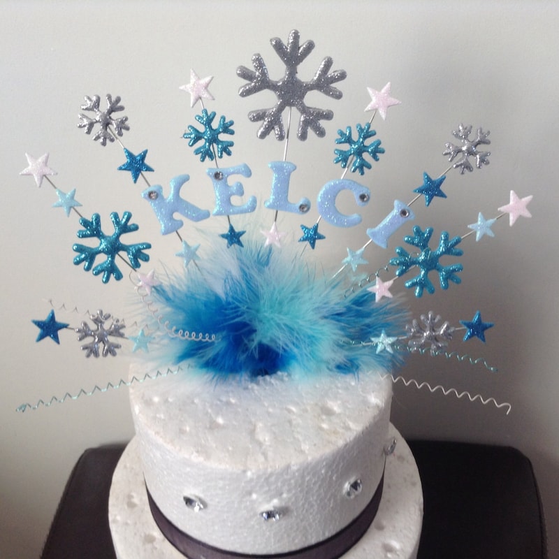 Snowflake Wedding Cake Topper - Etsy
