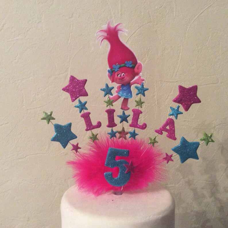 Princess Poppy Troll Cake Topper / Centre Piece - Etsy