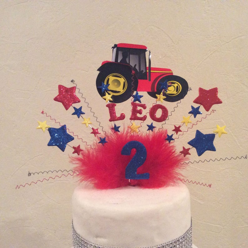 Tractor Cake Topper /centre Piece . Made With Your Choice of - Etsy