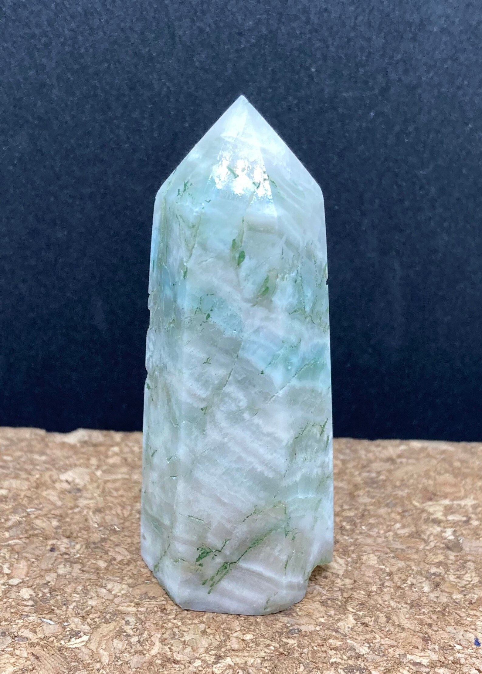 Natural Larimar Tower // Crystal Point // Mini Towers //tower - Etsy