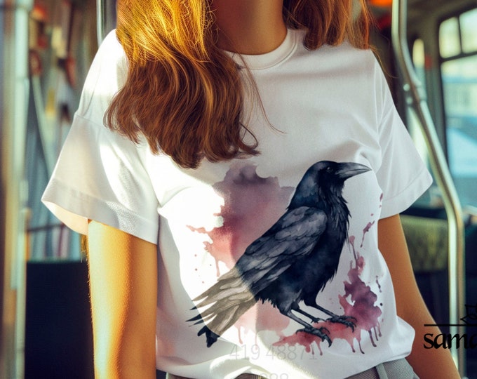 Whimsigoth Raven Shirt Gothic Raven Shirt Boho Crow Shirt Boho Raven ...