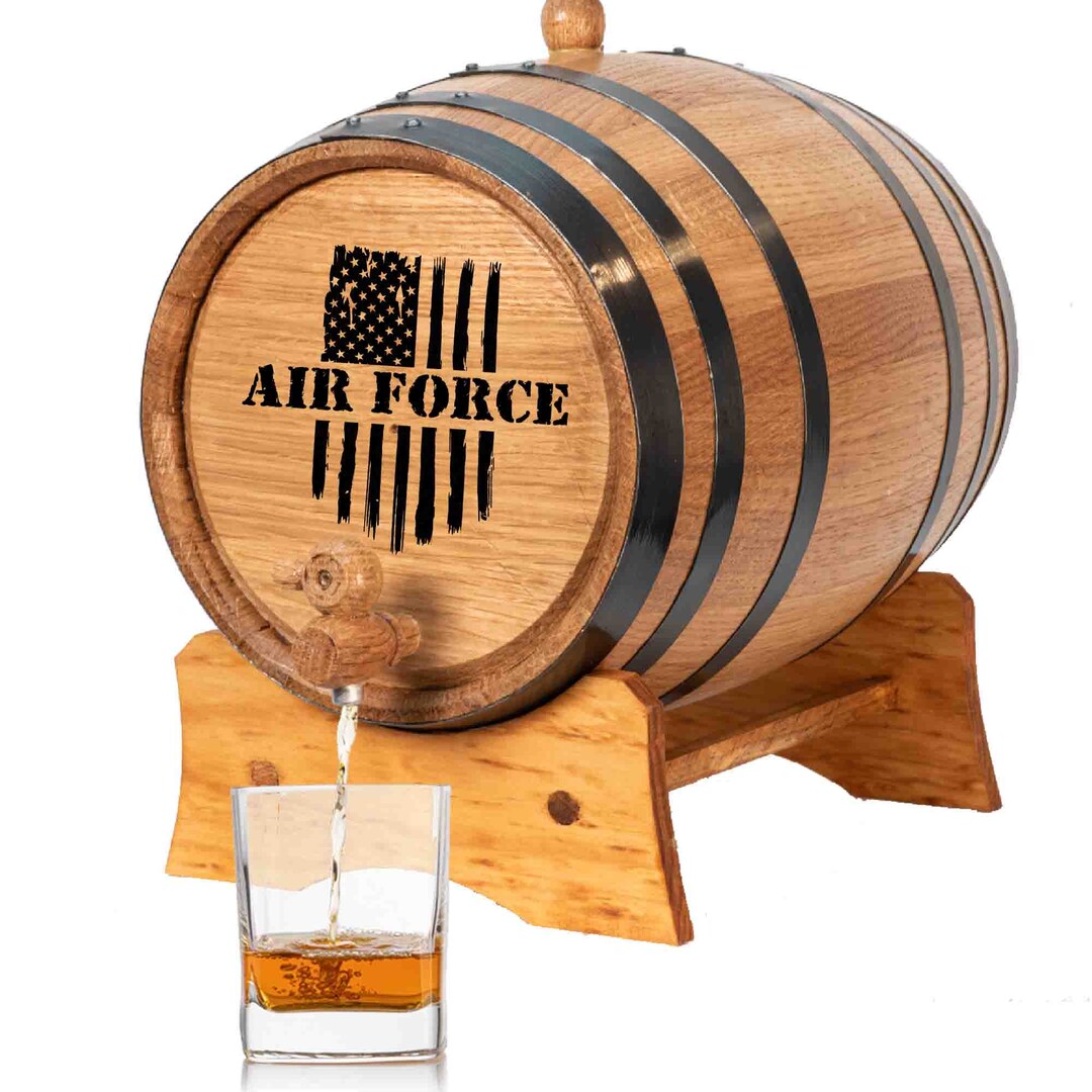 USAF Air Force Barrel American Oak Aging Barrel Laser - Etsy