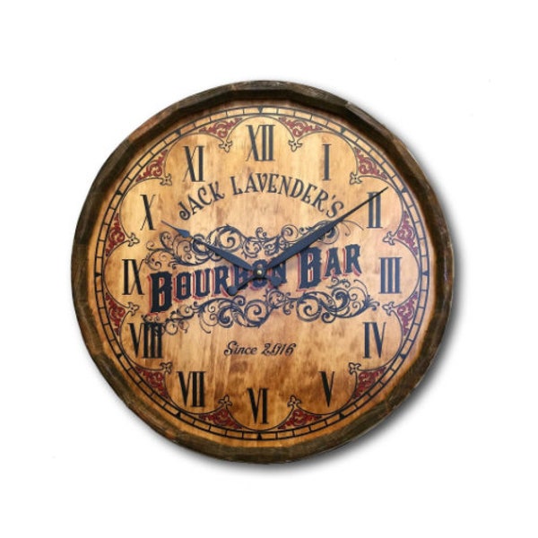 Whisky Barrel Clock - Etsy