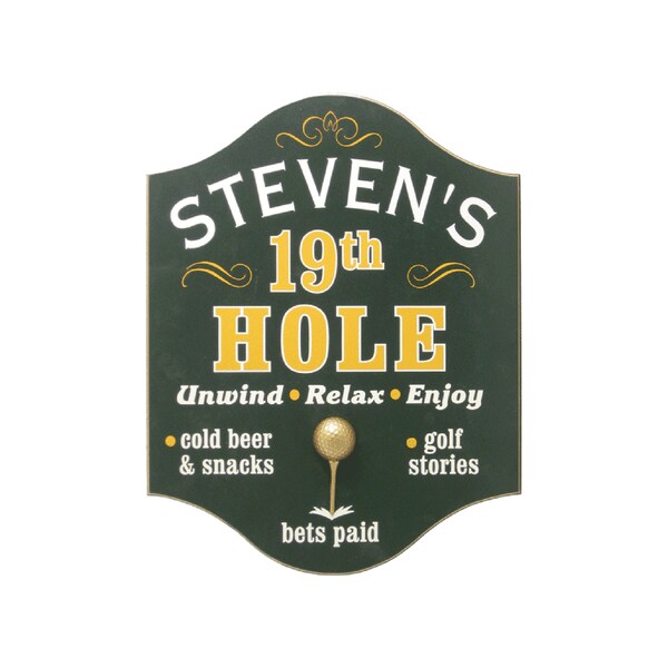 Wood Golf Hole Sign - Etsy