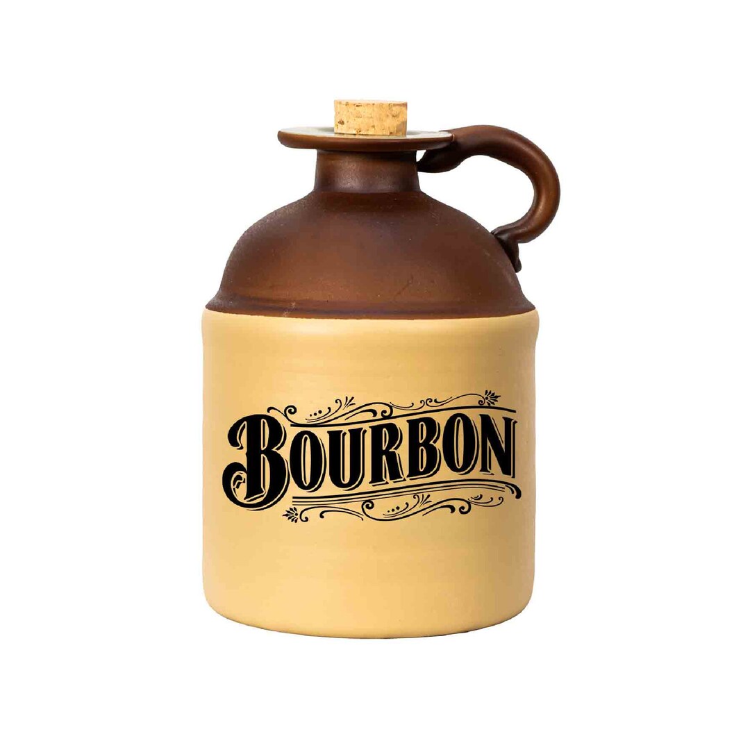 Bourbon Moonshine Jug, 750 Ml, Glass Liquor Whiskey Decanter Bottle W ...