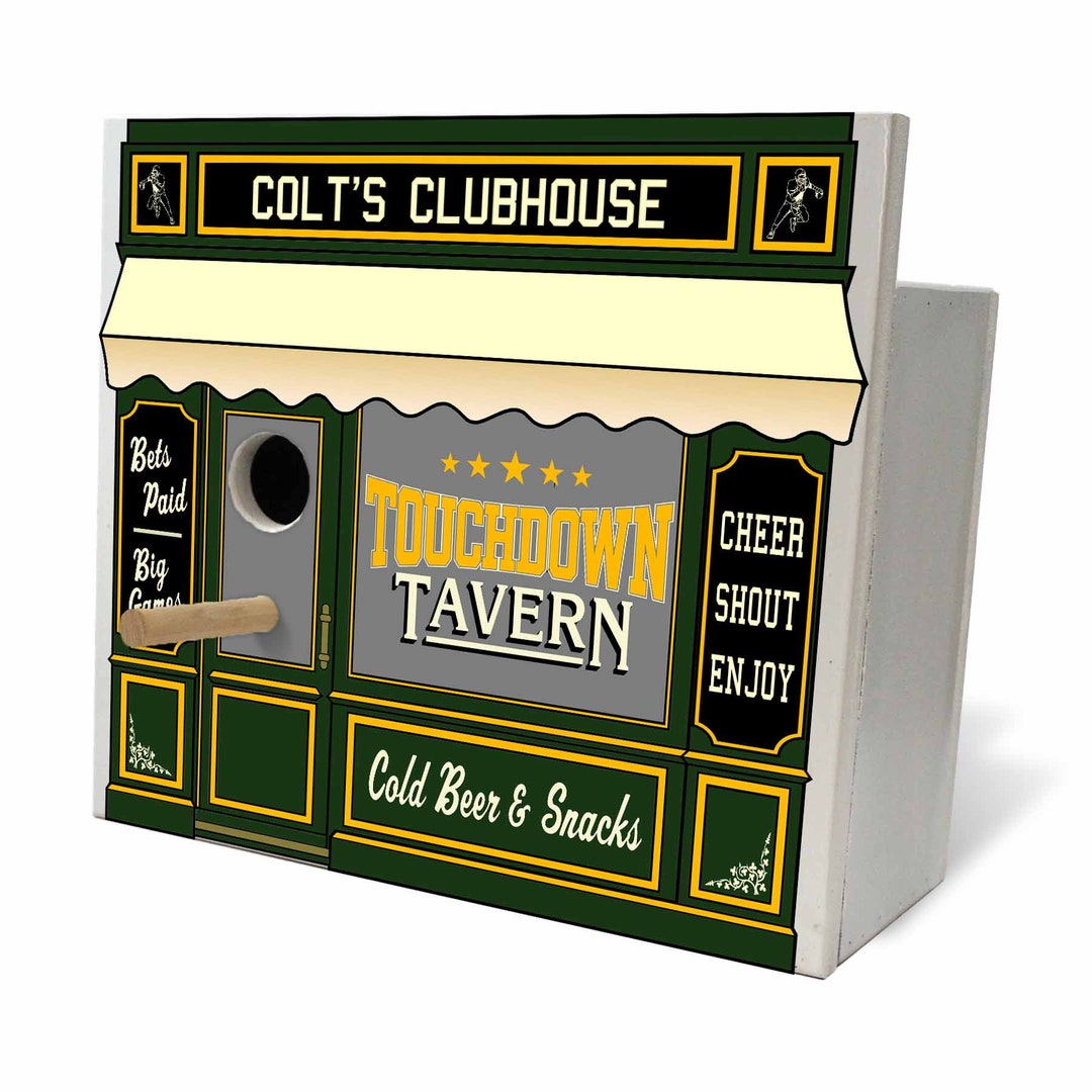 Touchdown Tavern Football Birdhouse Indoor/outdoor - Etsy