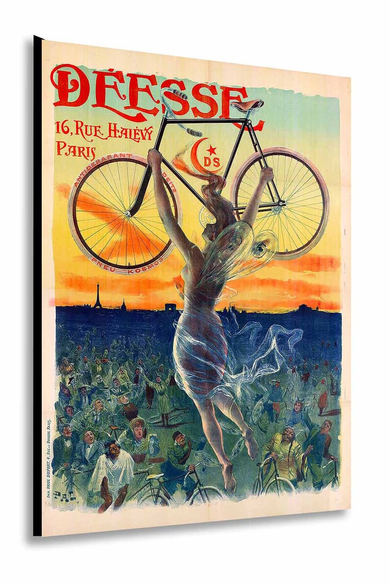 1898 Déesse Goddess of the Bicycle Classic Poster Art | Etsy