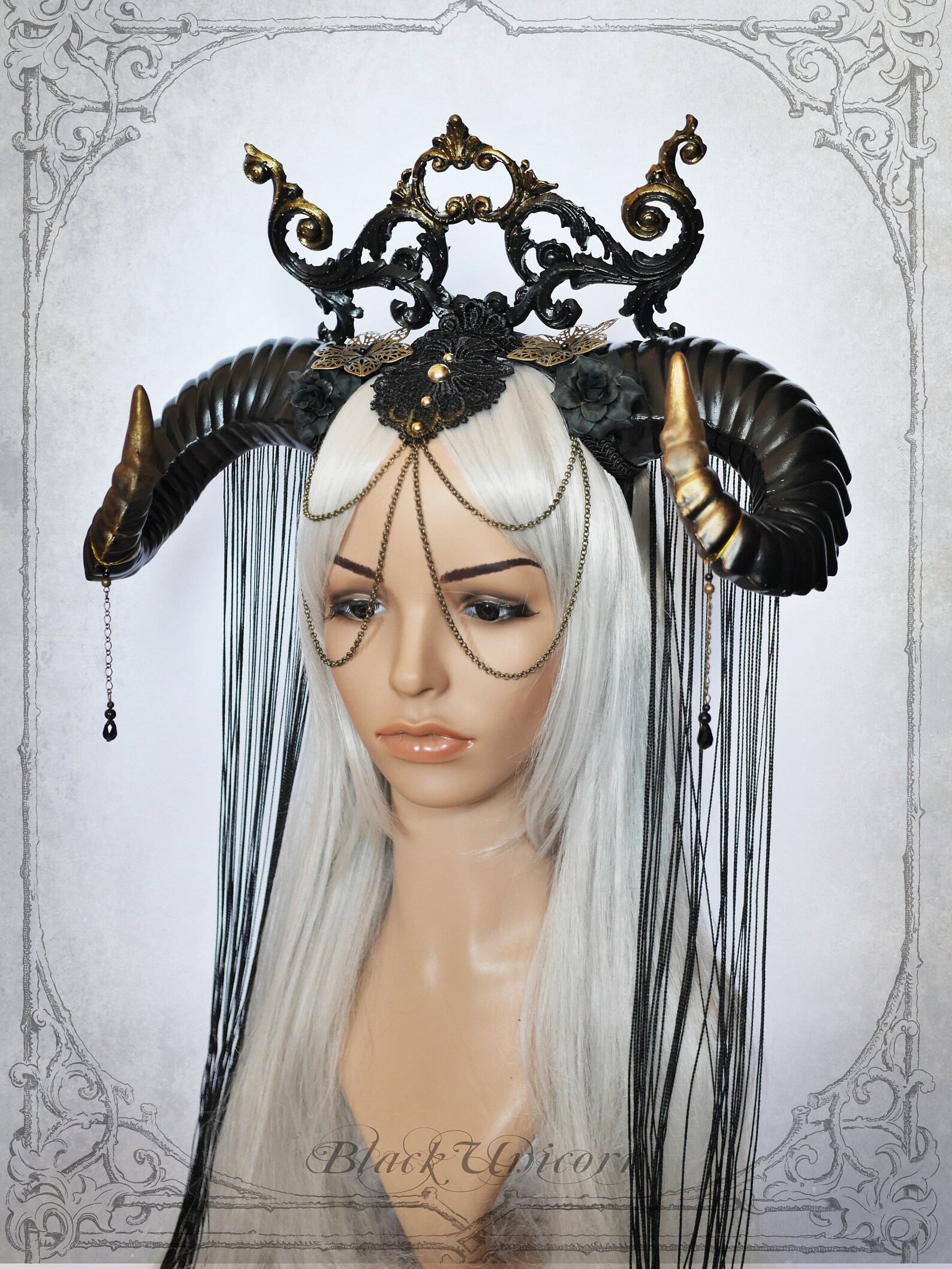 Horn Headdress hades - Etsy