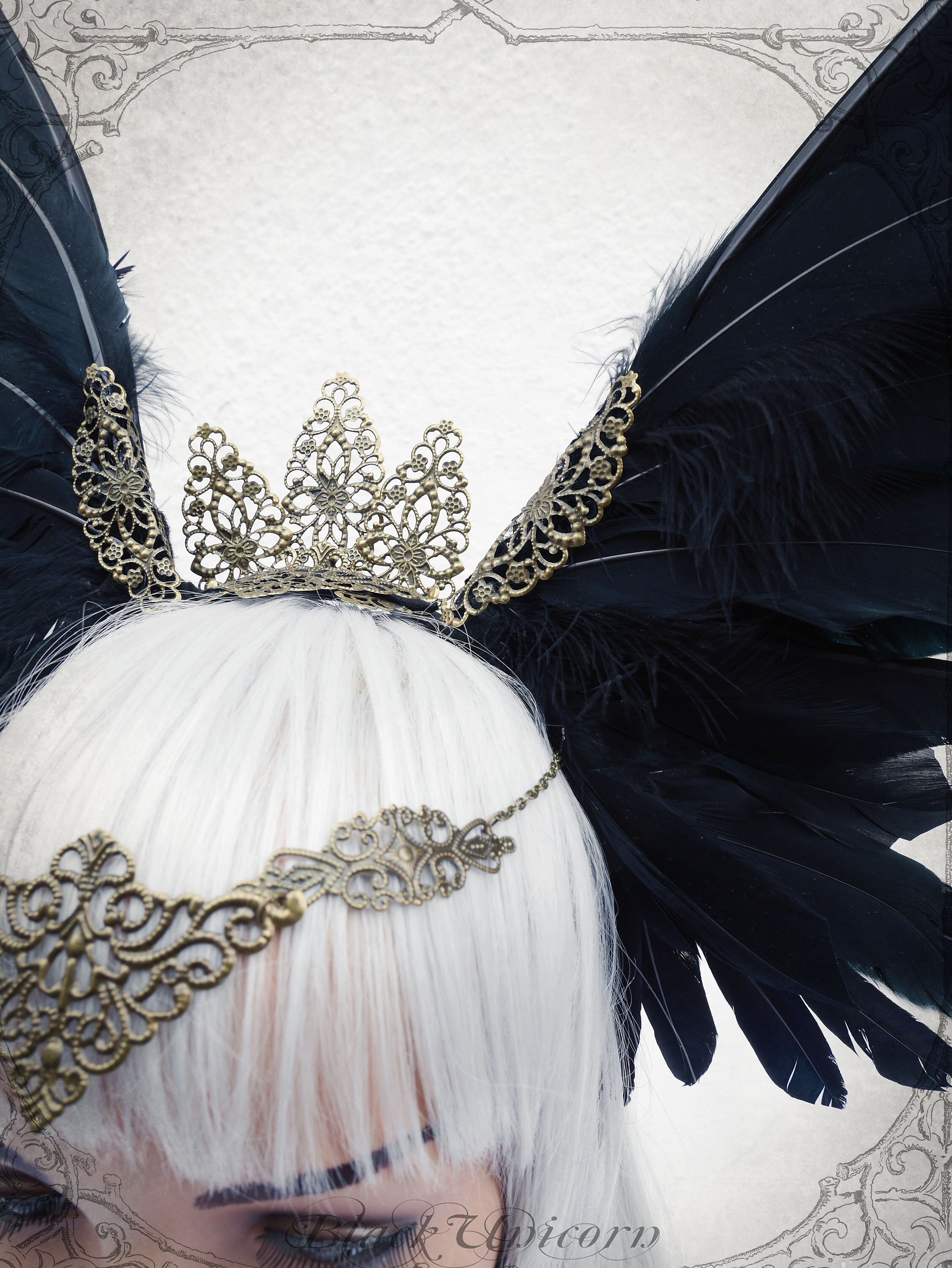 Feather Headdress "siren" - Etsy