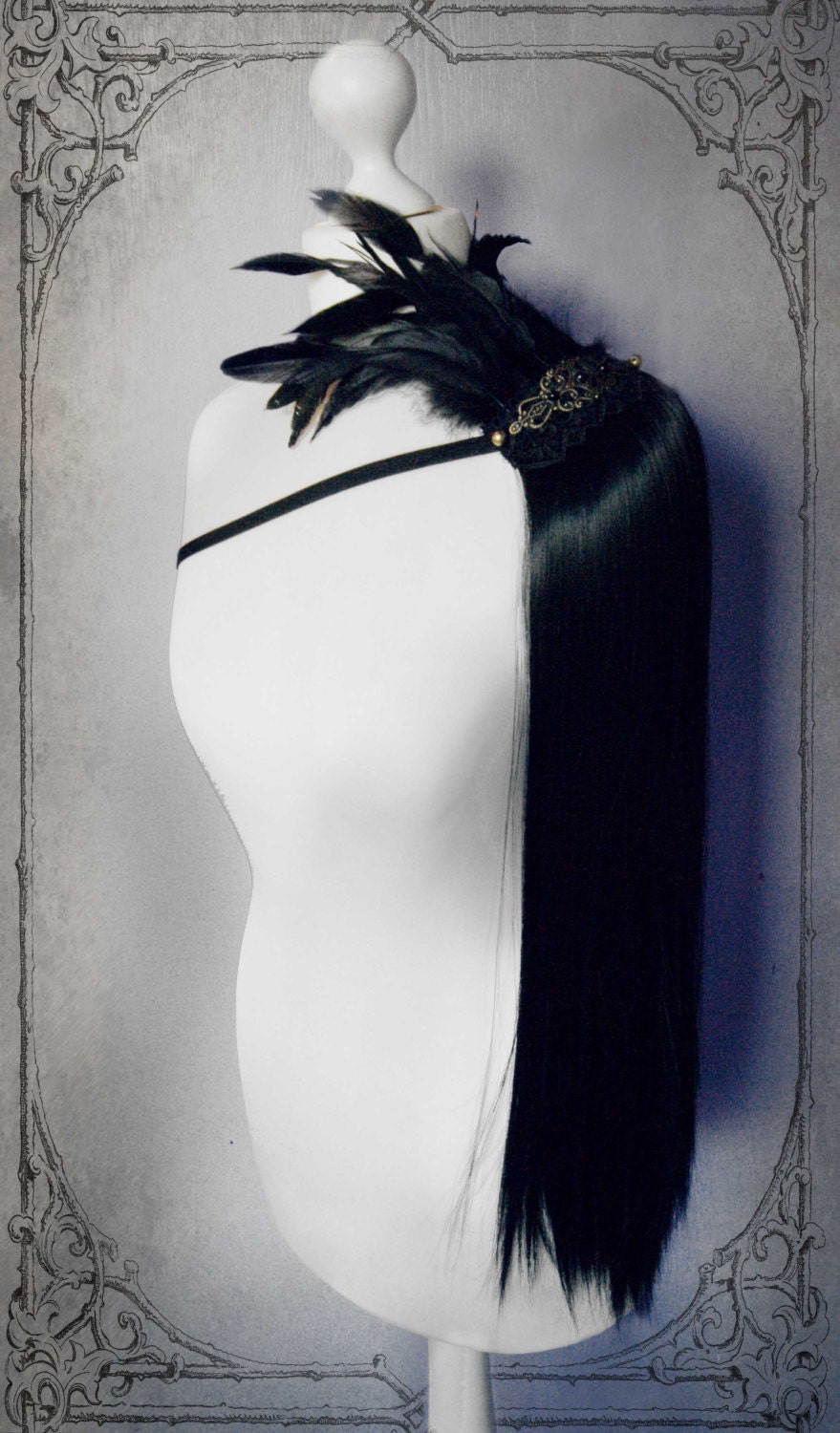 Asymetrical Shoulder Harness Gothic Steampunk Epaulette - Etsy