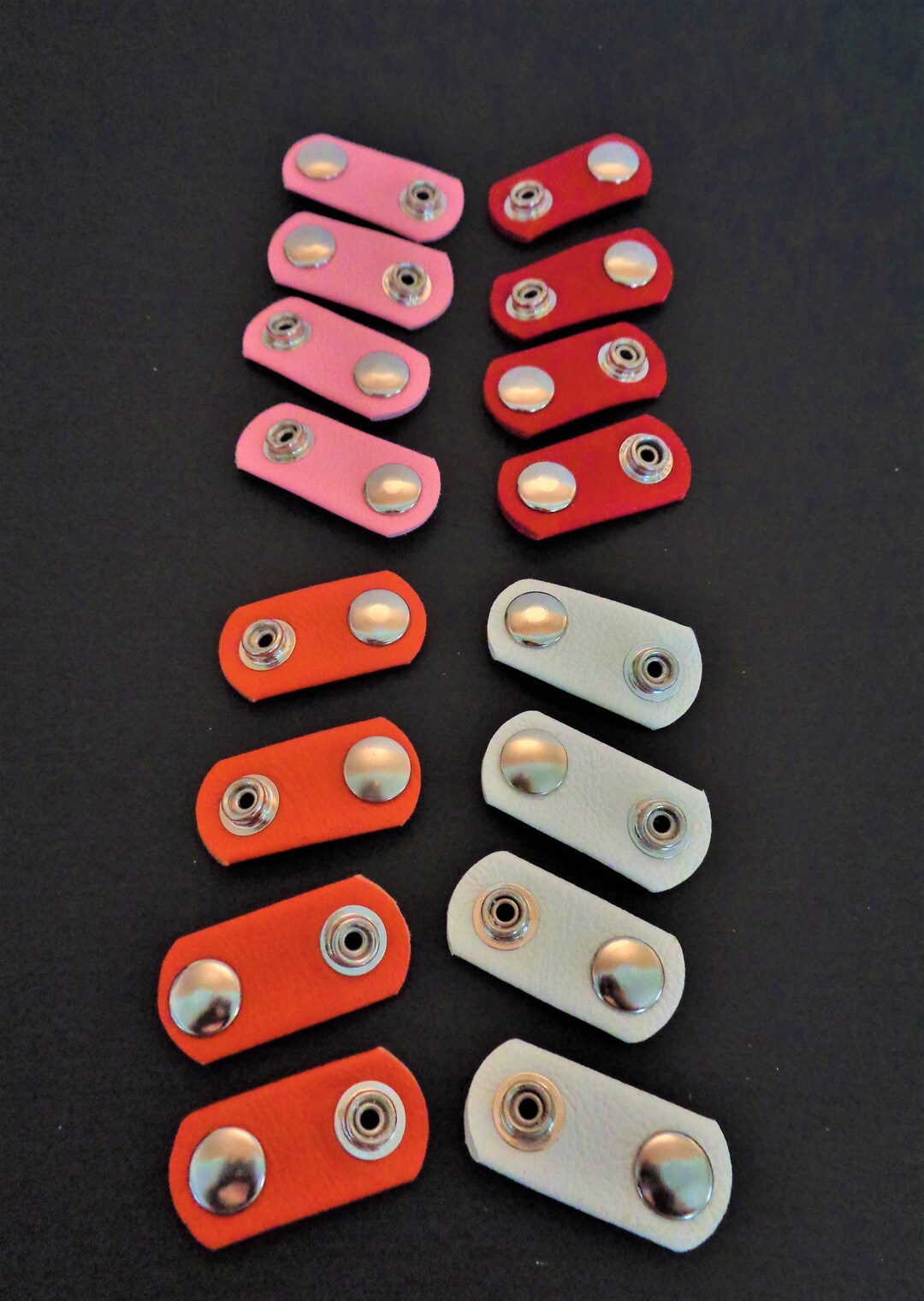 Set of 4 Shorty Colored Leather Vest Extenders Handcrafted in U.S.A. - Etsy