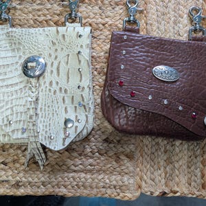 Belt Loop Clip Bag, Pouch, Ladies Leather Biker, Western Rider Made in ...