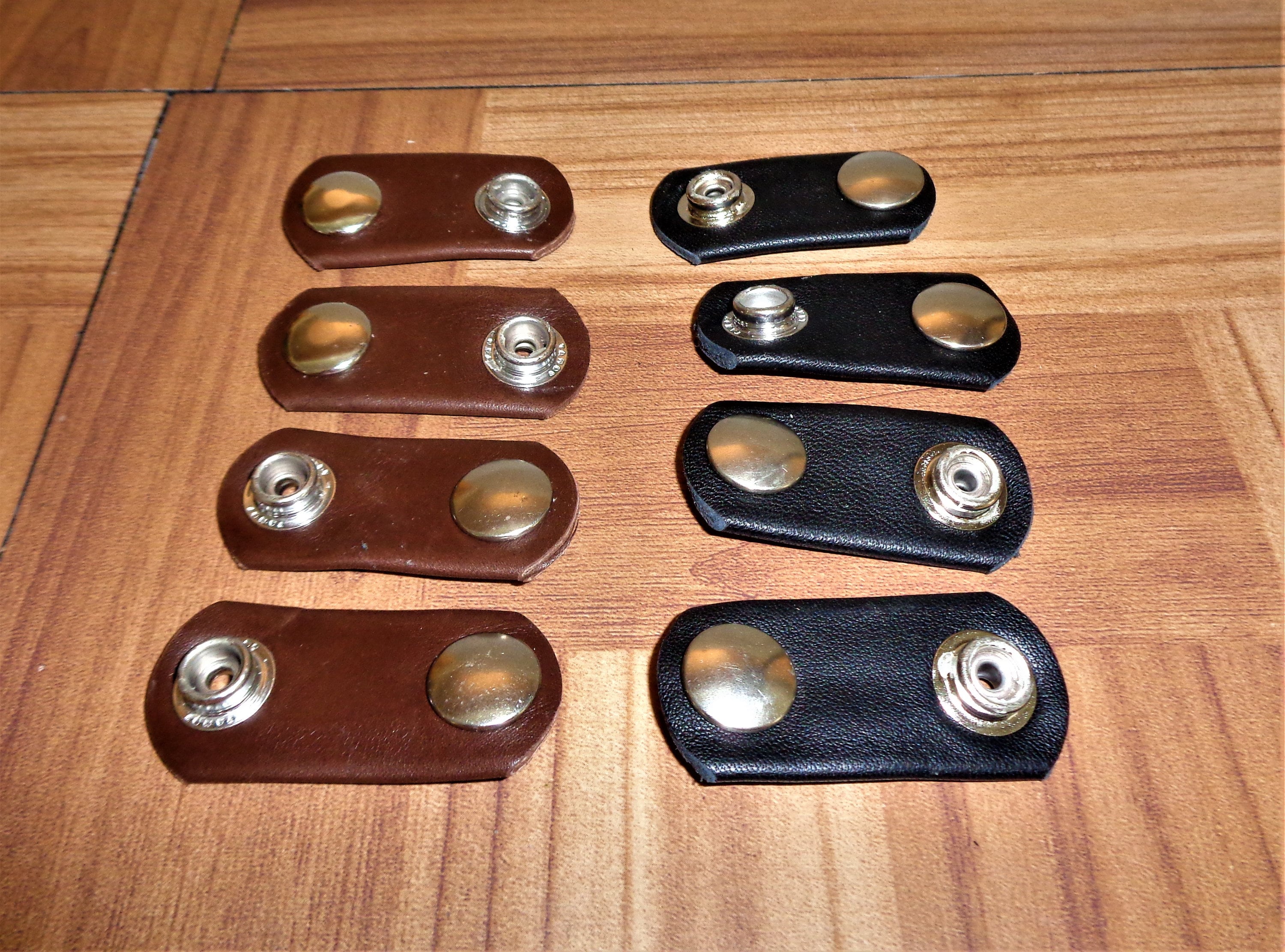 Leather Biker Vest Extenders Set of 4 Shorty 2" Uni-sex Made USA - Etsy