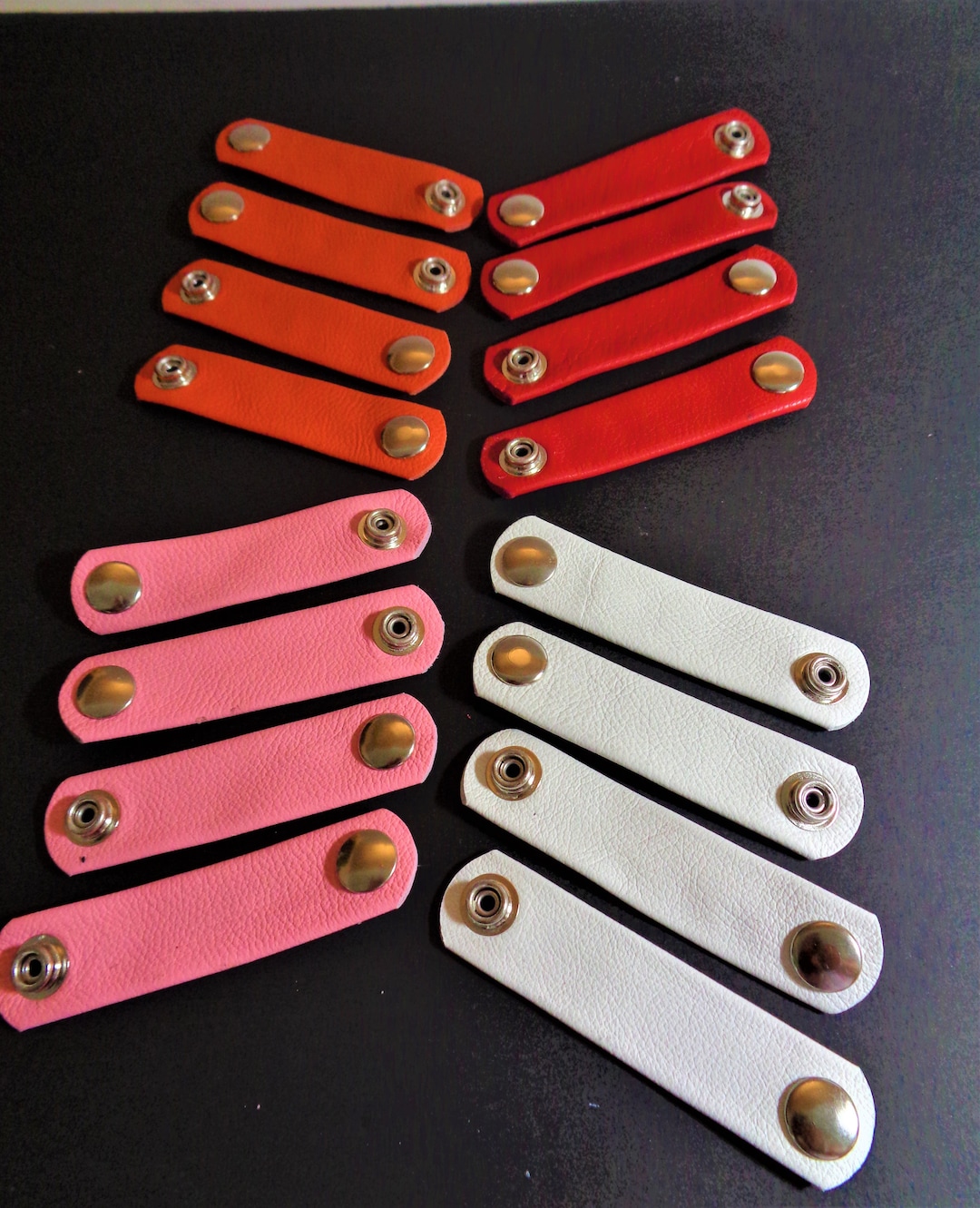 New Colors Set of 4 Leather Vest Extenders Handcrafted in U.S.A. - Etsy