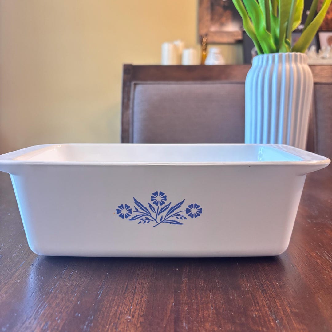 Vintage Corning Ware Loaf Pan: Blue Cornflower P-315, USA Made - Etsy