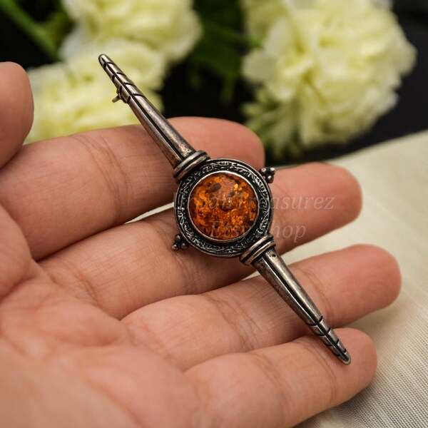 Amber Pin - Etsy
