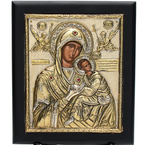 Virgin Mary of Pochayiv Silver Christian Orthodox Icon / Greek - Etsy