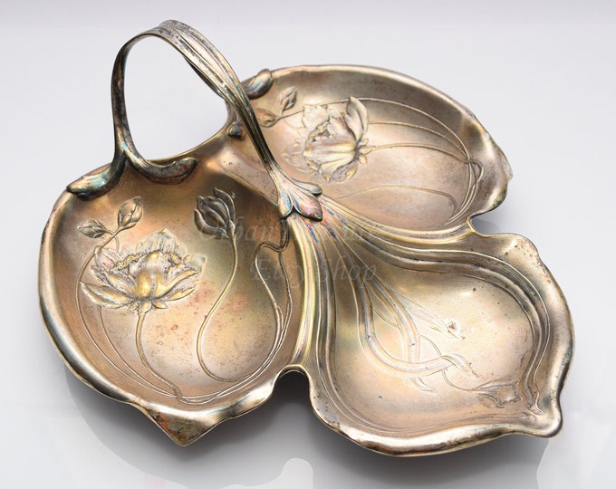 WMF Art Nouveau Tray · Leaf Shape Nuts Dish - Assorted Candies Bowl ...