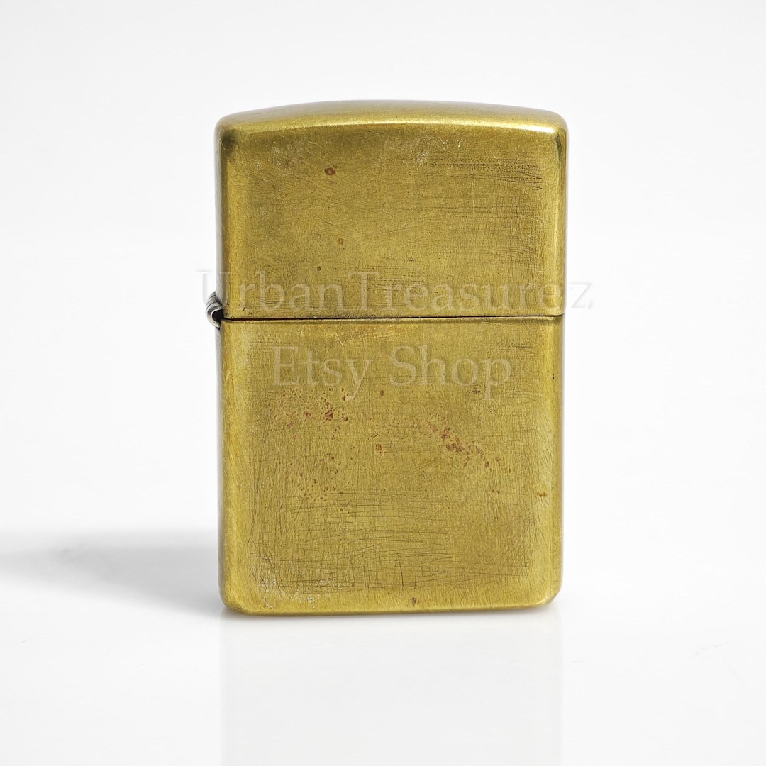 1996 Zippo Brass Lighter, Birthyear Gift for Man, Age Together, Solid ...