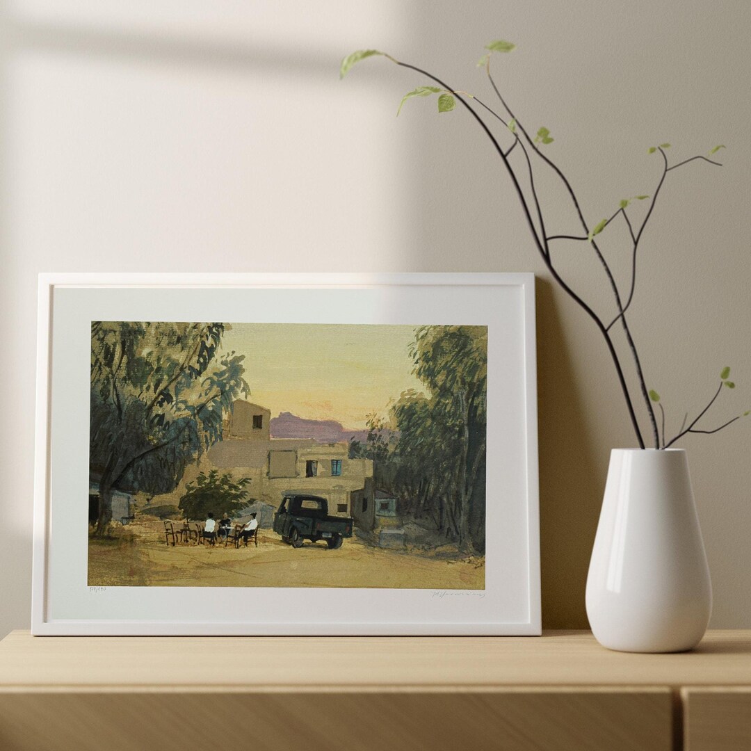 Old Neighborhood Greek Art Silkscreen Print • GIORGOS MANOUSAKIS ...