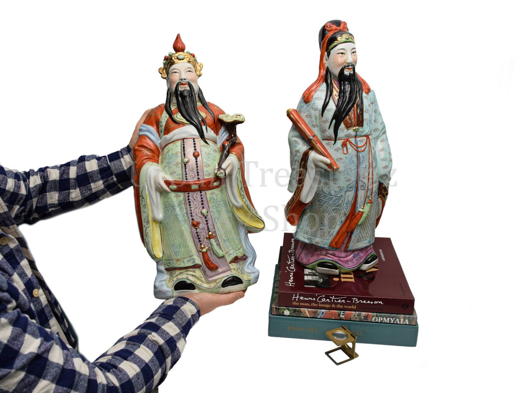 20" Star Gods Large Statue Prosperity & Happiness, Chinese Immortal ...