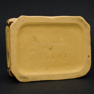 Crown & Sceptre Victorian Box • 19th C. Antique Yellow Ware Ceramic ...